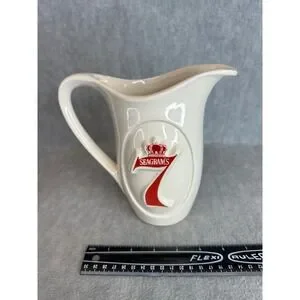 Seagrams | Dining | Seagrams 7 Ceramic Cream Pitcher Crown Logo ...